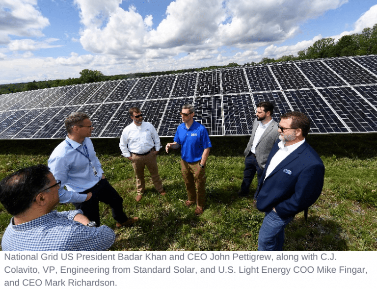 U.S. Light Energy And Standard Solar Host National Grid CEO And ...
